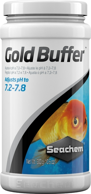 SEACHEM Gold Buffer 300 gr maintien le pH entre 7.2 et 7.8 pour les poissons rouges et voiles ...