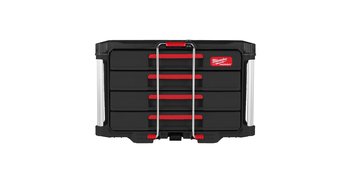 PACKOUT coffret 4 tiroirs Milwaukee 4932493189 Milwaukee - Rangement ...