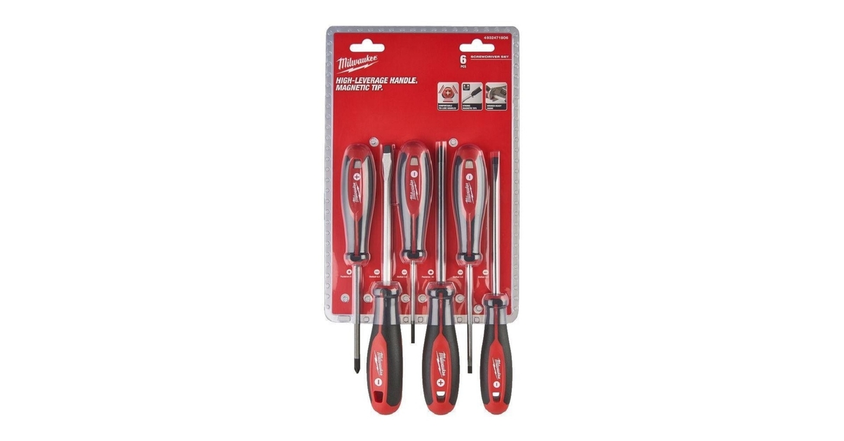 Set de 6 tournevis trilobe plat + PZ Milwaukee 4932471806 - Tournevis ...