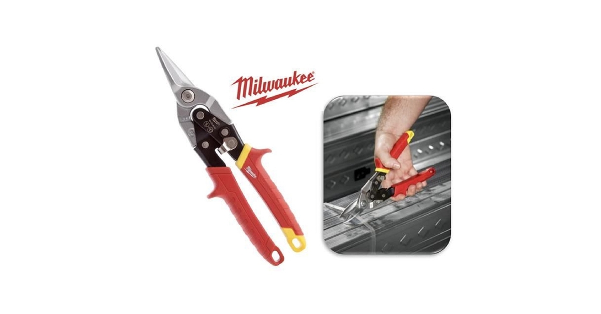 Cisaille aviation coupe rectiligne 260 mm Milwaukee 48224530 - Coupe ...