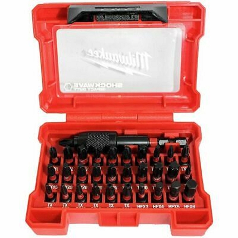 Coffret de 32 embouts shockwave impact duty Milwaukee 4932464240 ...