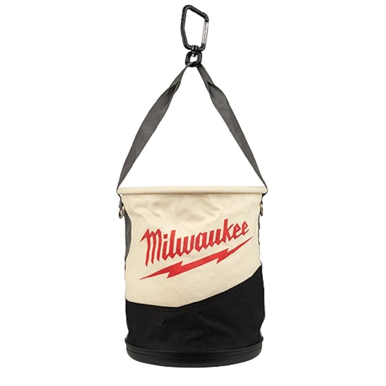 Seau en toile utilitaire avec poches Milwaukee 4932498657 - Rangement ...