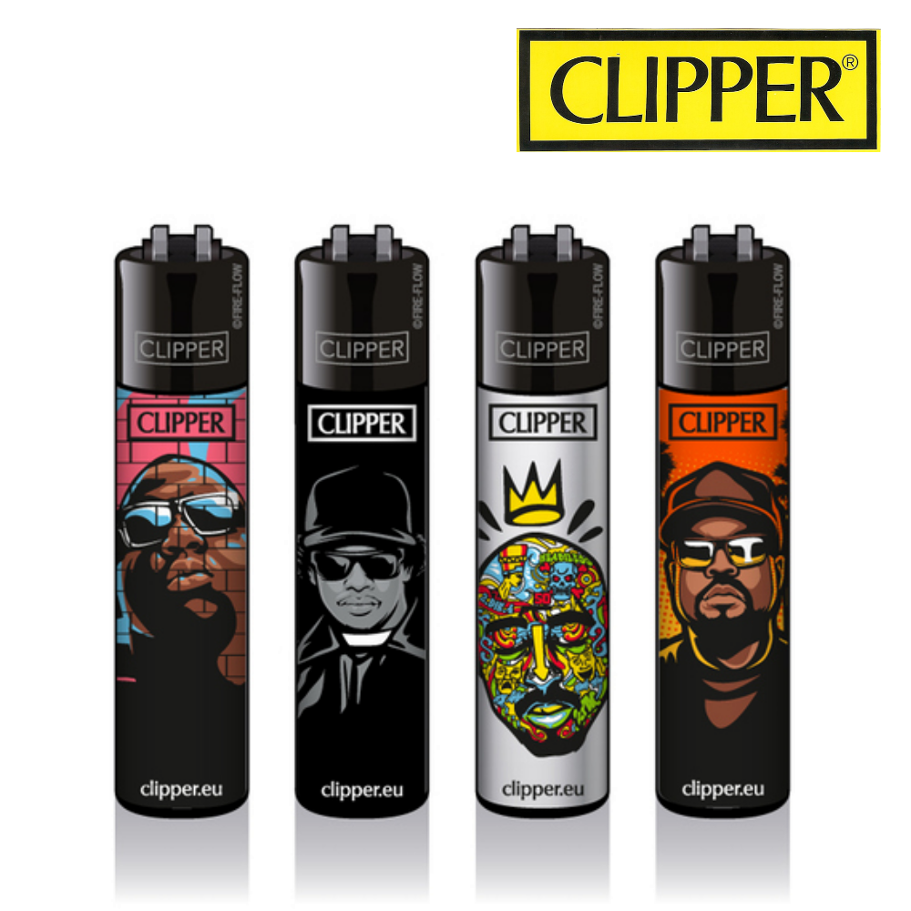 Briquets Clipper collection - x4 briquets - Modèle Hip hop Legends ...