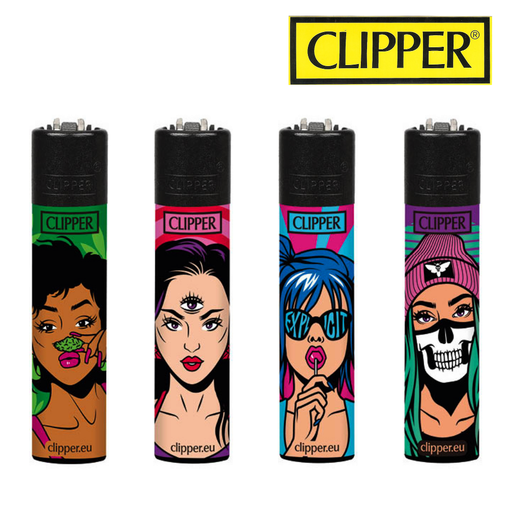 Briquets Clipper collection - x4 briquets - Modèle Girlz - Briquet ...