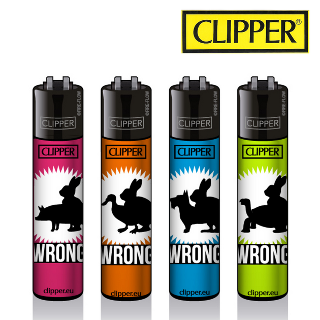 Briquet Clipper collection - x4 briquets - Modèle Wrong - Briquet ...