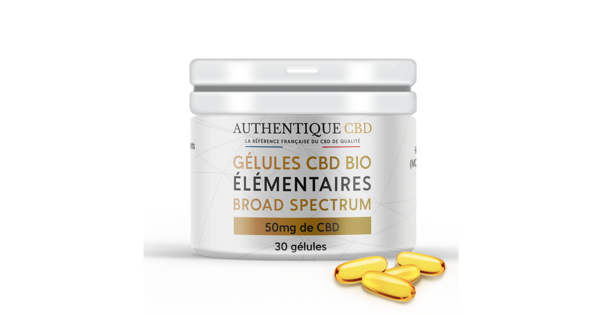 Gélules CBD Élémentaires - Gélules CBD Sans THC - Authentique-CBD