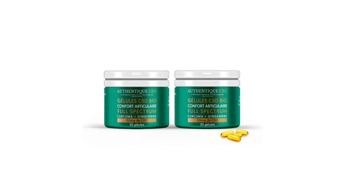 2 Boites de Gélules Confort Articulaire - Authentique-CBD
