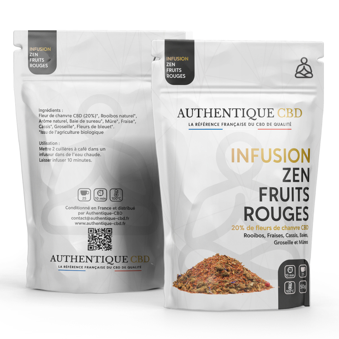 Infusion CBD Fruits Rouges - Tisane CBD - Authentique CBD