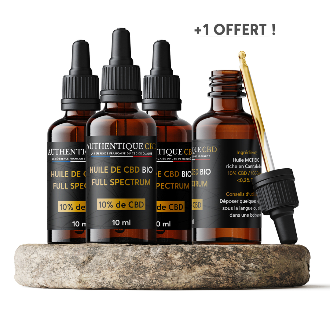Pack de 4 Huiles CBD Full Spectrum - Huile CBD - Authentique-CBD Pack de 4 Huiles CBD Full Spectrum - Huile CBD - Authentique-CBD