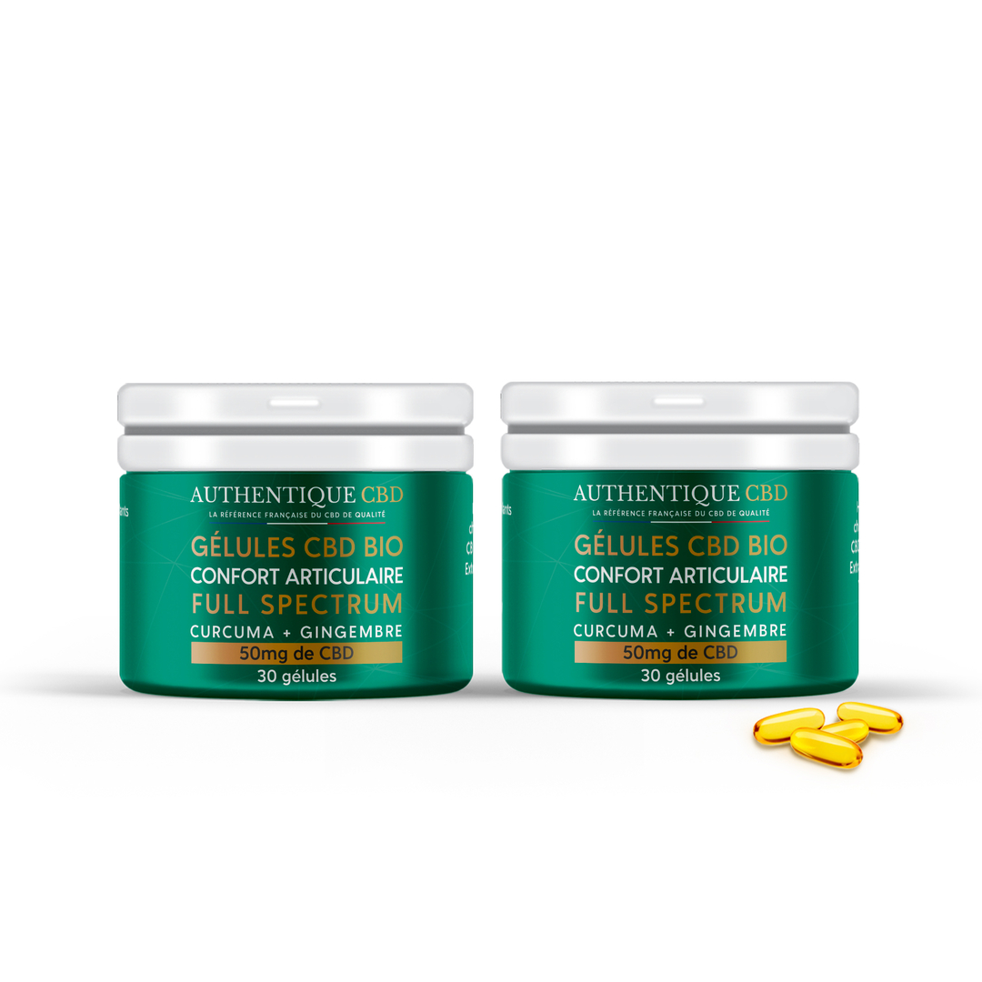2 Boites de Gélules Confort Articulaire - Authentique-CBD