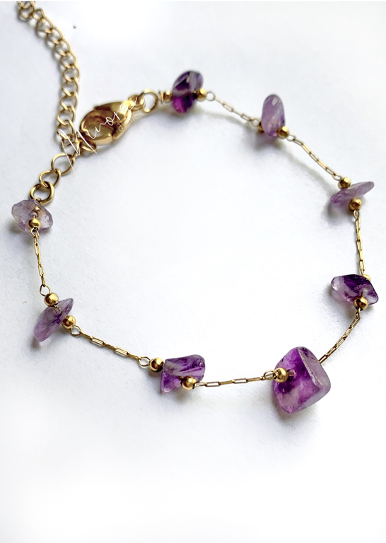 BRACELET ALCYONE AMETHYSTE - Les bracelets/Les bracelets - Minora Atelier