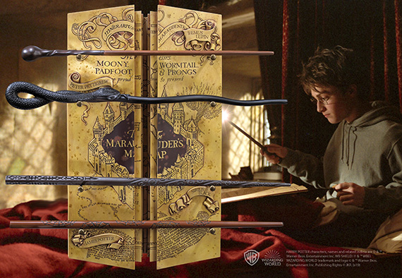 Presentoir 4 Baguettes La Carte Du Maraudeur - Harry Potter Noble ...