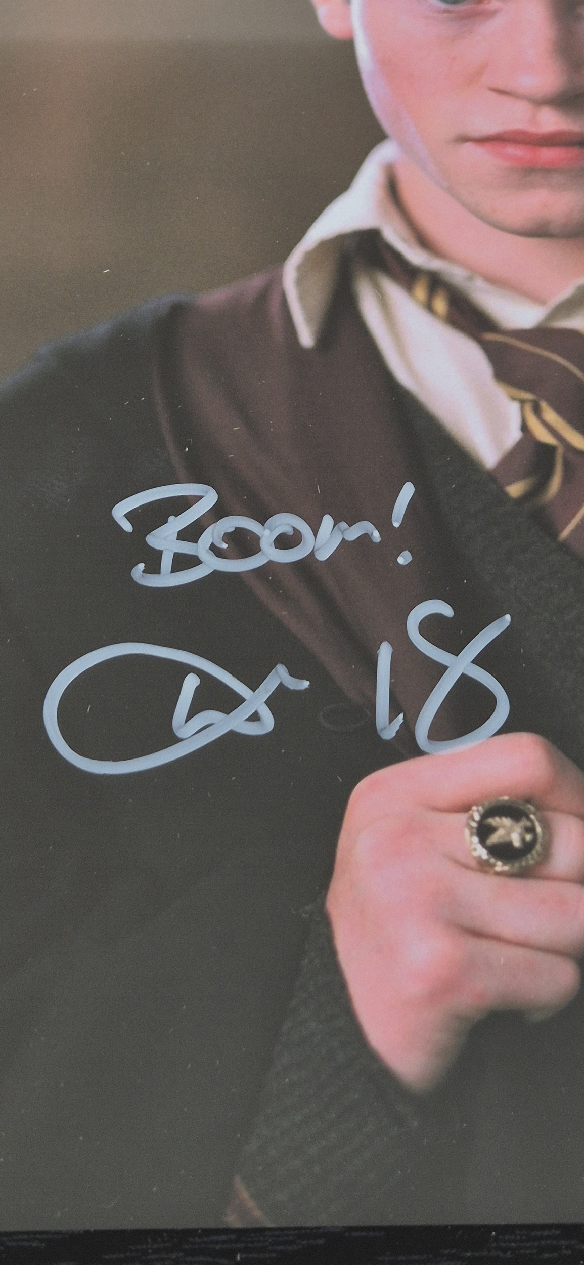 Photo Harry Potter dédicacée Devon Murray – Seamus Finnigan