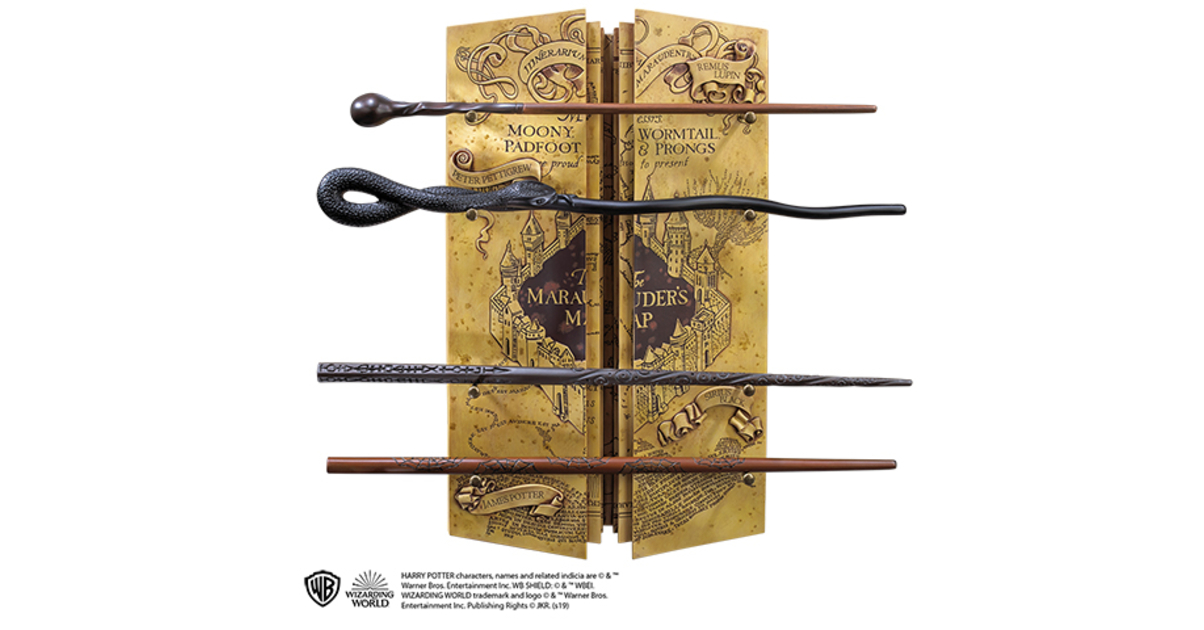 Presentoir 4 Baguettes La Carte Du Maraudeur - Harry Potter Noble ...