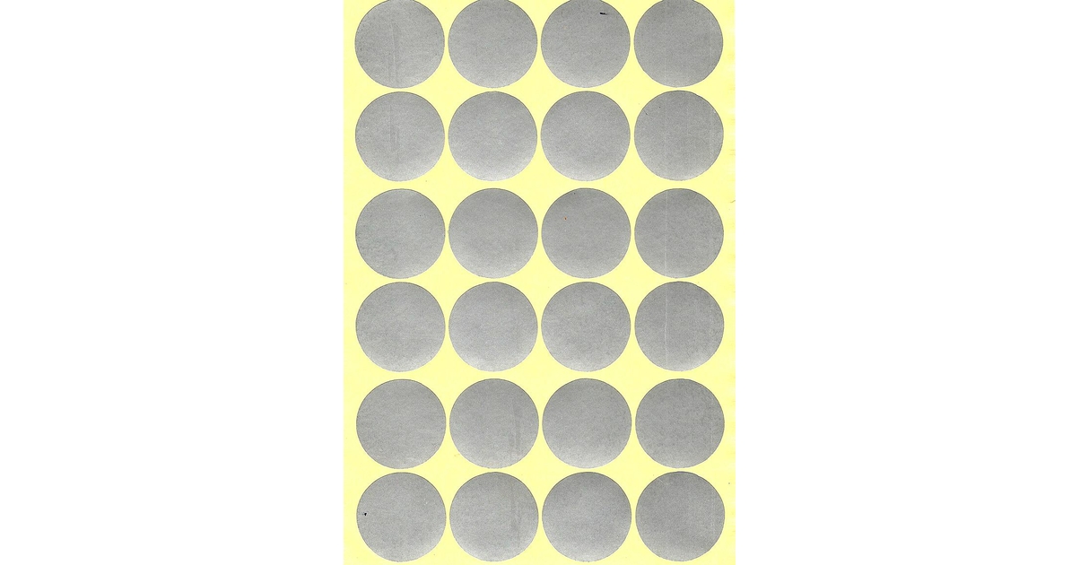 24 Gommettes Argentées rondes 30mm mates - Gommettes Enfants/Gommettes ...