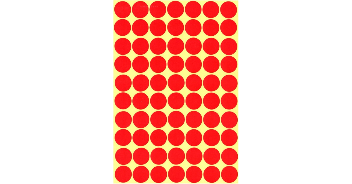 70 Gommettes rondes Rouges 19 mm - Gommettes Enfants/Gommettes ...