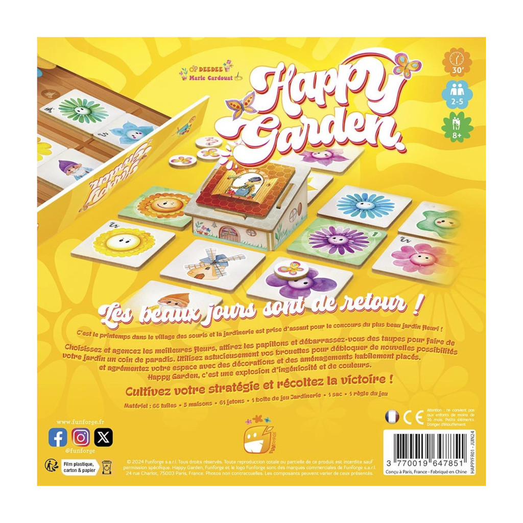 Happy Garden - Jeux Intermédiaires - La Cachette Ludique