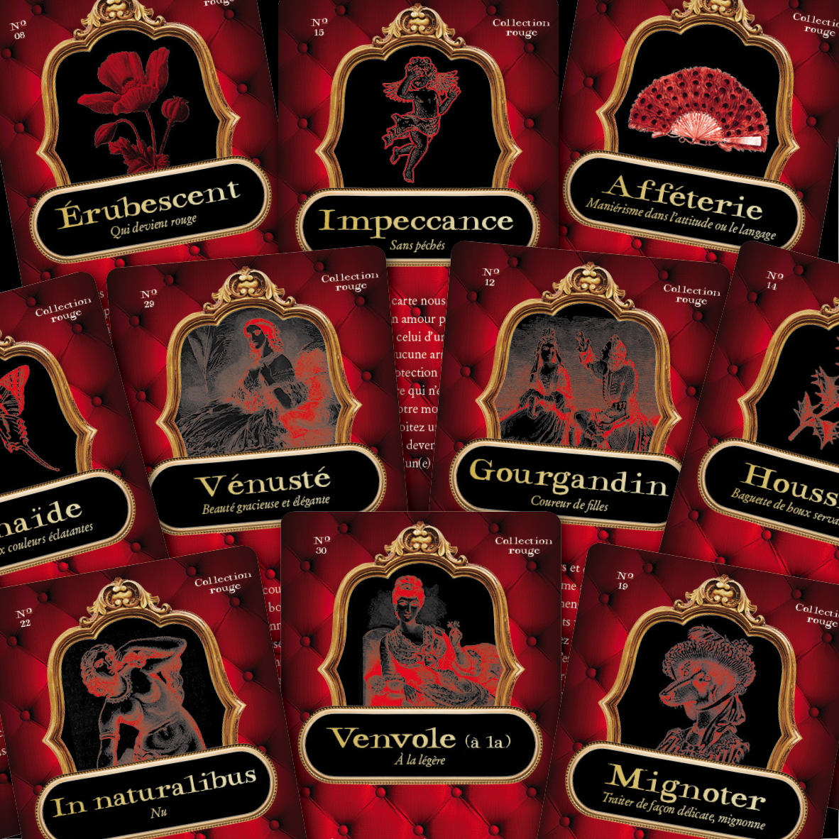 La Curiosité Divinatoire Augure rouge - ORACLE - Manufacture des Merveilles