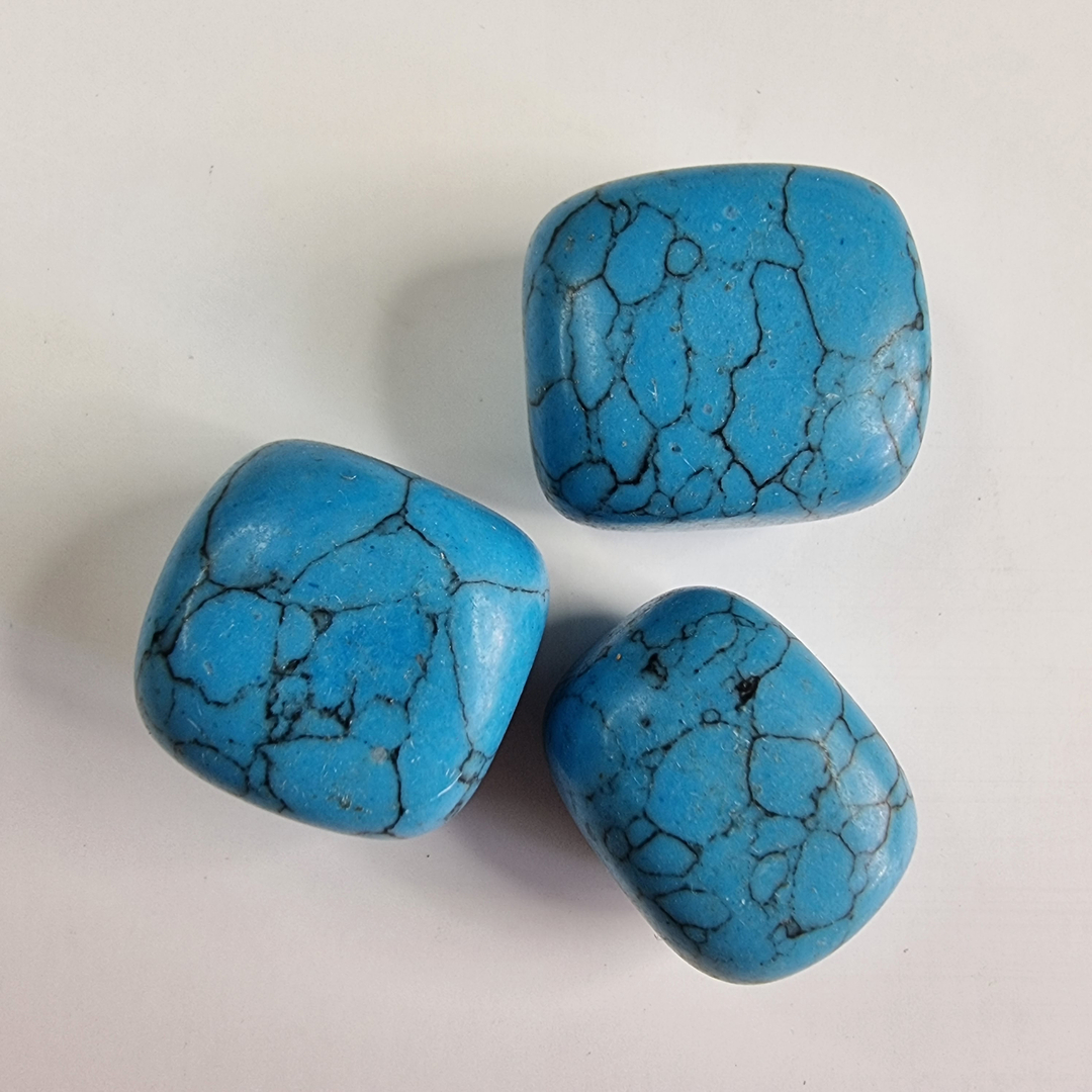Turquoise Matrix (pierre roulée) - GEMMOTHÈQUE - Manufacture des Merveilles