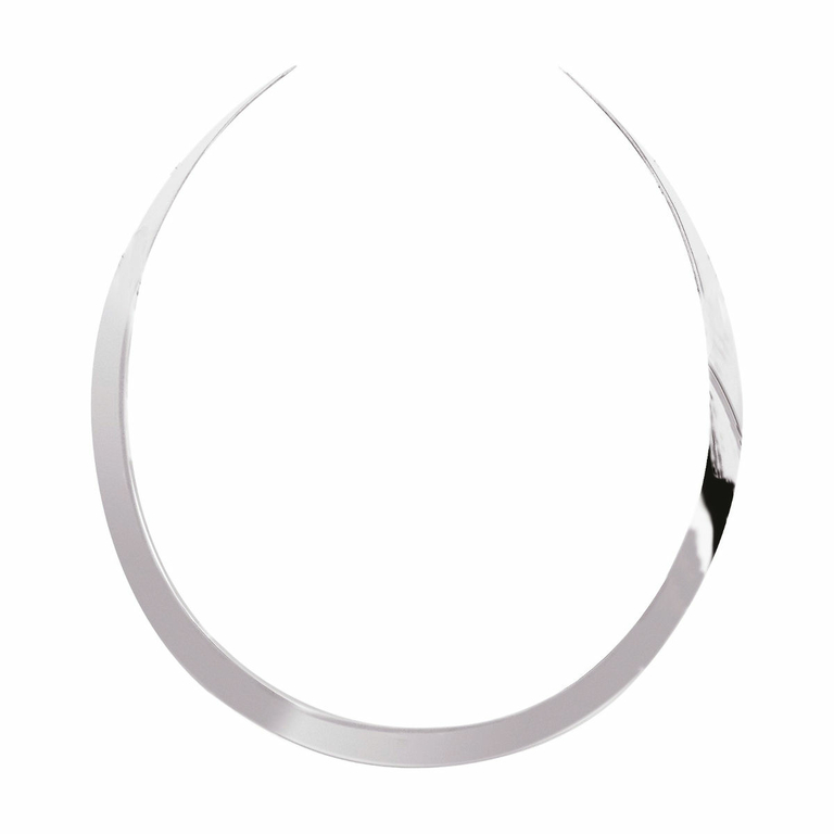 Torque rigide 7mm & dégradé 11mm, Argent massif (poids 20 Gr.)