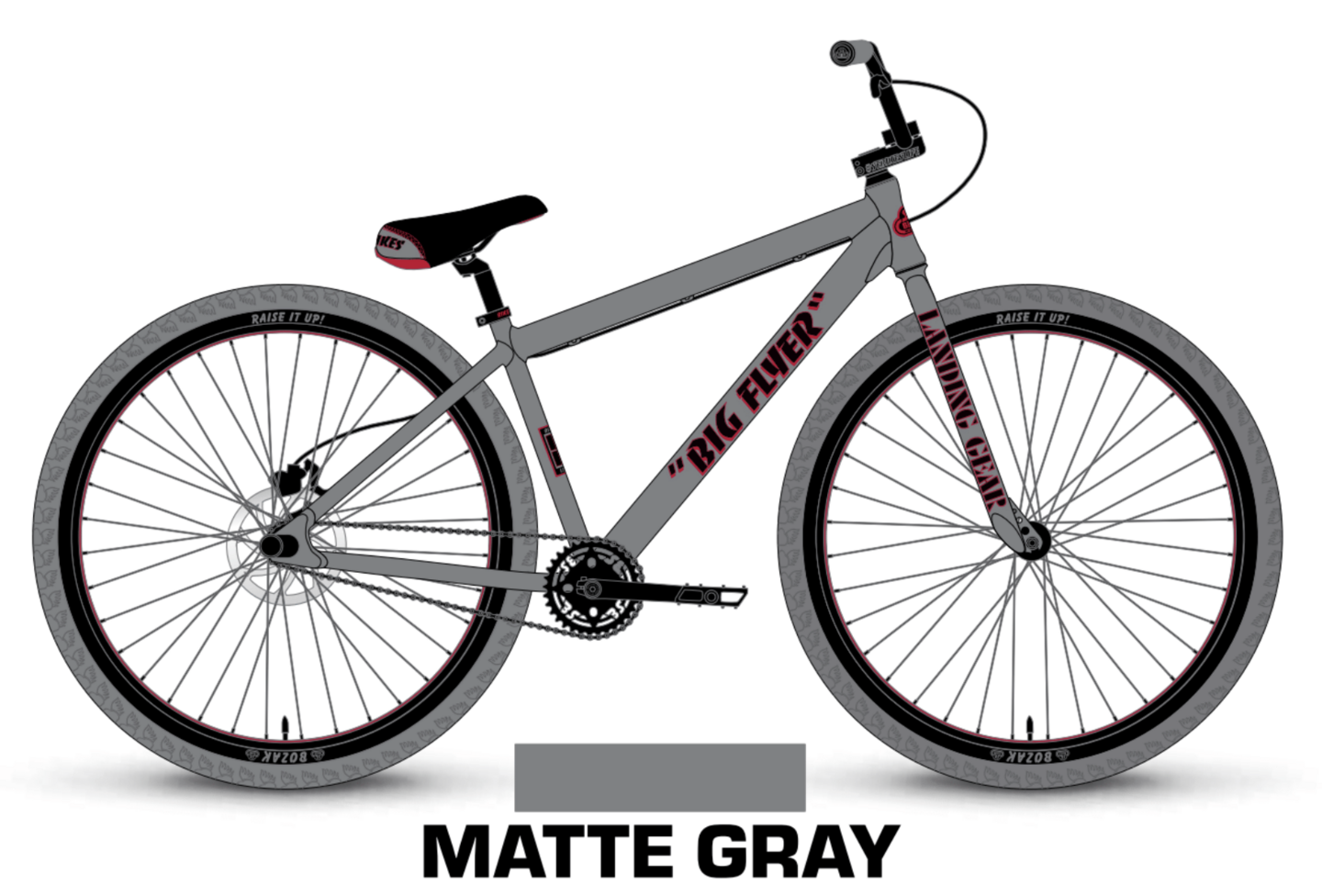 SE BIKES BIG FLYER HD 29" MATT GREY - 2025 - VÉLOS BIKELIFE/SE BIKES ...