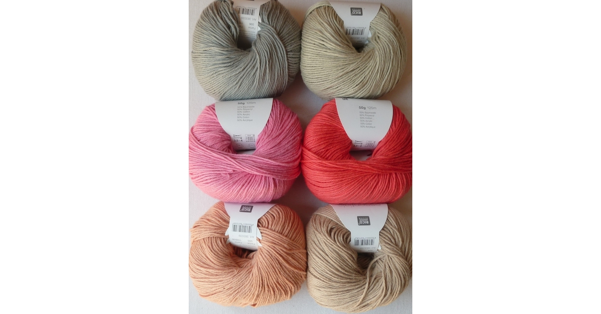 Coton Soft de Rico: 50% coton/50% acrylique - Fils à tricoter ...