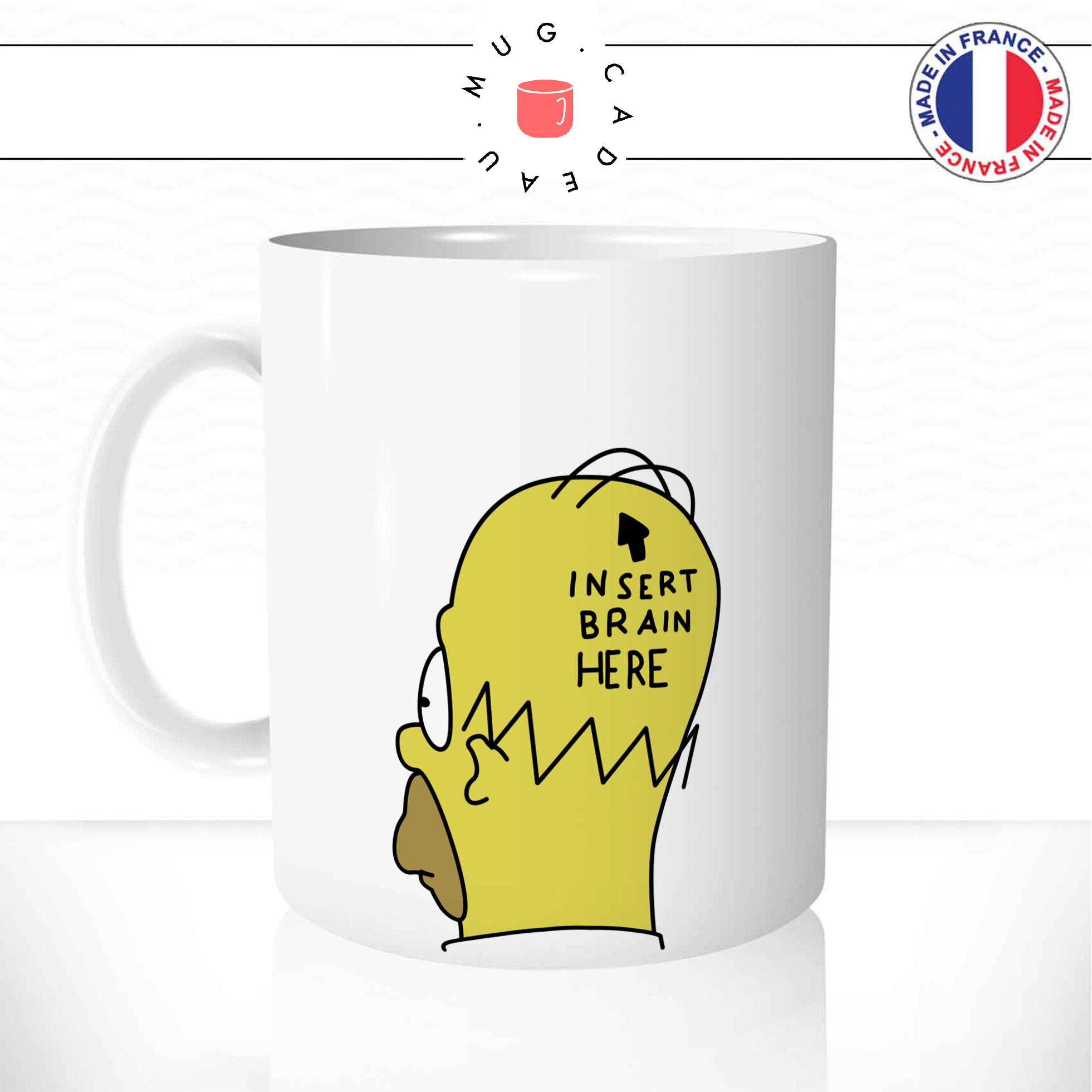 Mug Insert Brain Here - Série/Les Simpsons - Mug-Cadeau