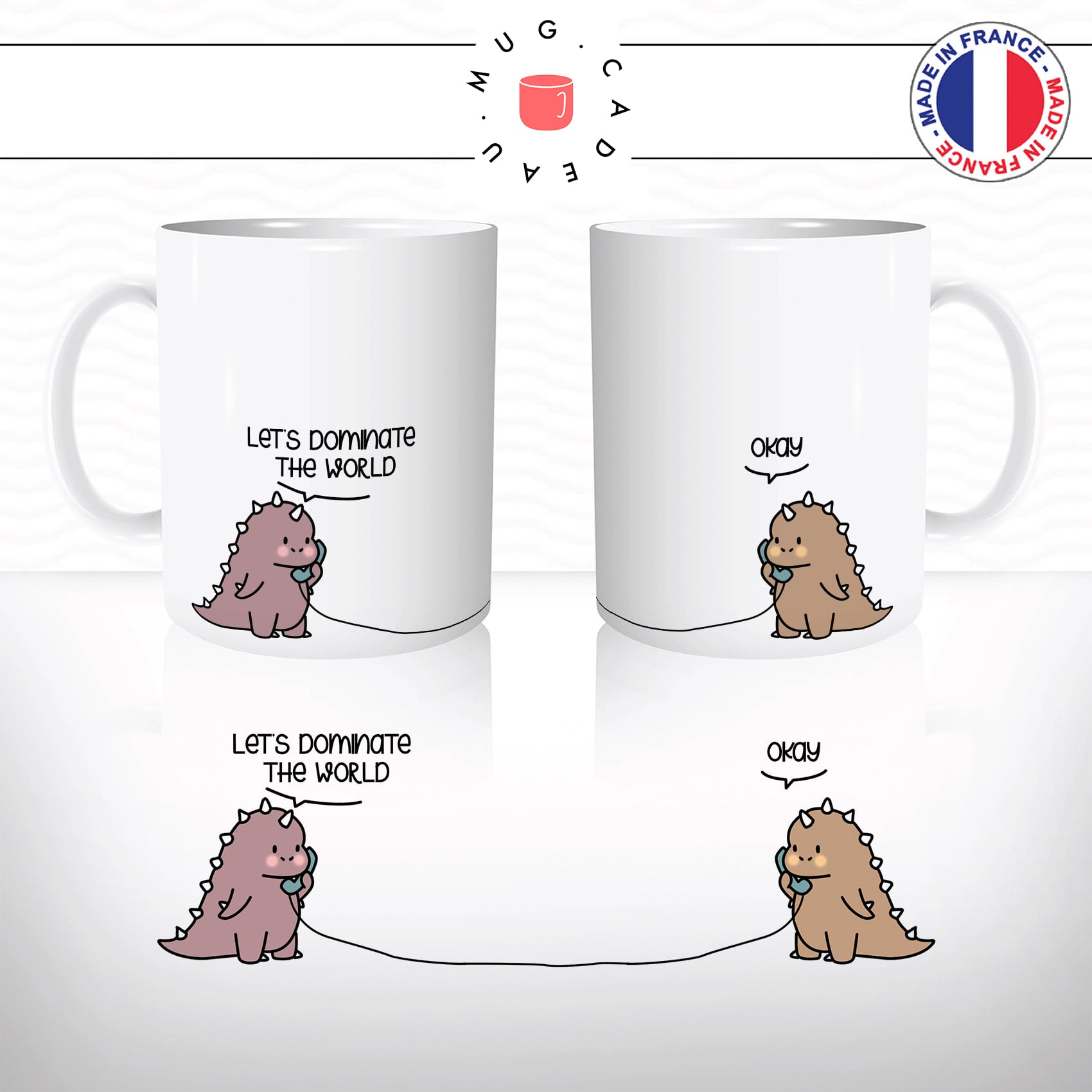 Mug Dinosaures Dominer le Monde - Animaux/Autres - Mug-Cadeau