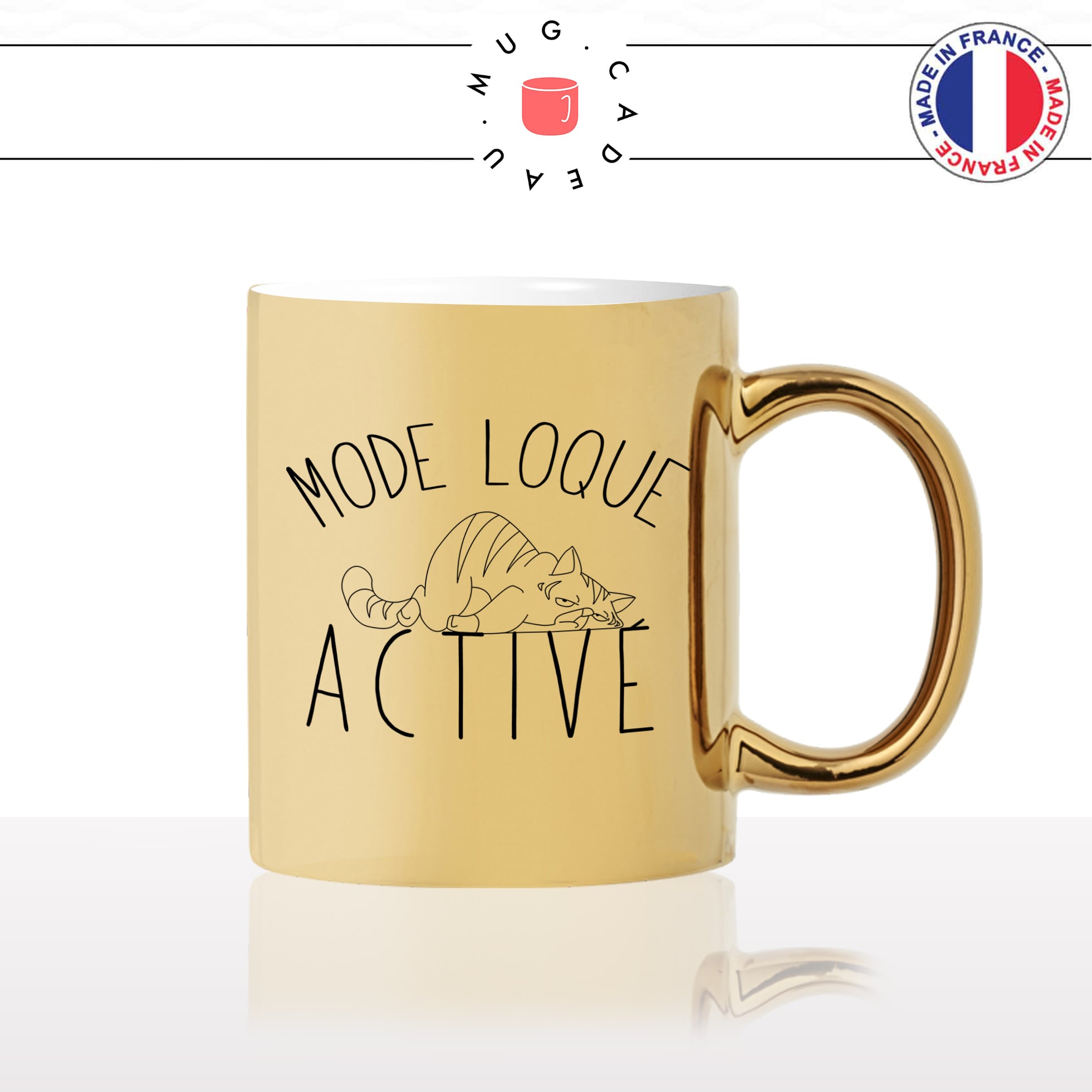 Mug Chat Mode Loque Activé - Animaux/Chat - Mug-Cadeau