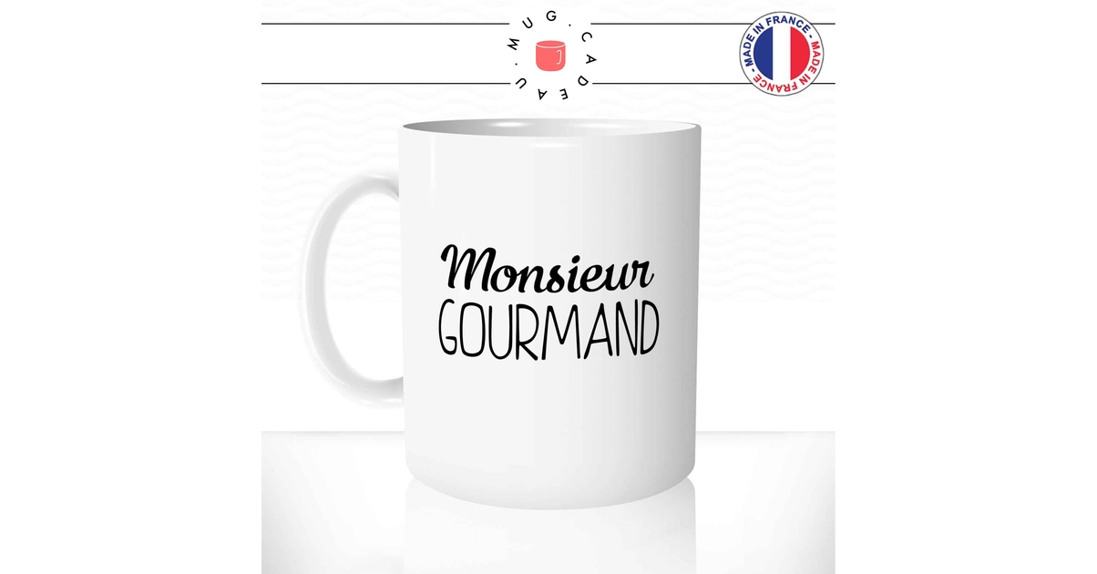 Mug Monsieur Gourmand - Hommes - Mug-Cadeau
