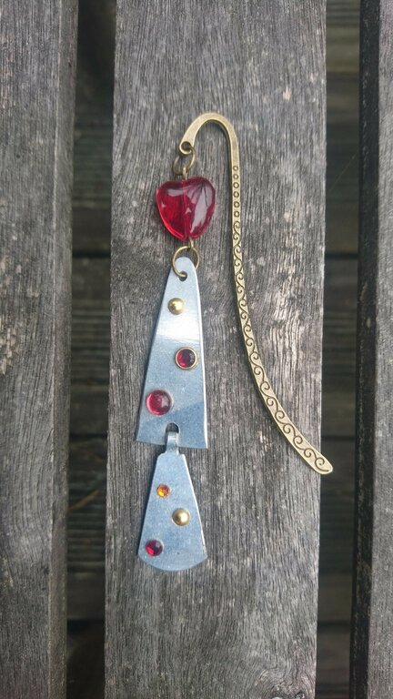 Marque-page métal - coeur - Accessoires/Marque-page - leffetmersoustons