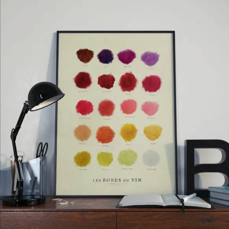 Affiche Les Couleurs des Vins - 50x70cm - Affiche sur le vin - Vinalia