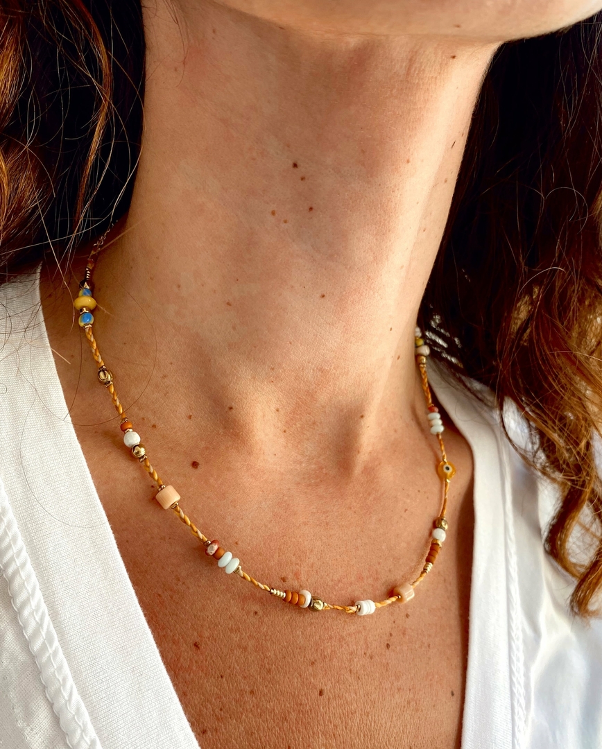 Collier Summer orange acier doré - Zag Bijoux - Bijoux/Colliers - bain ...