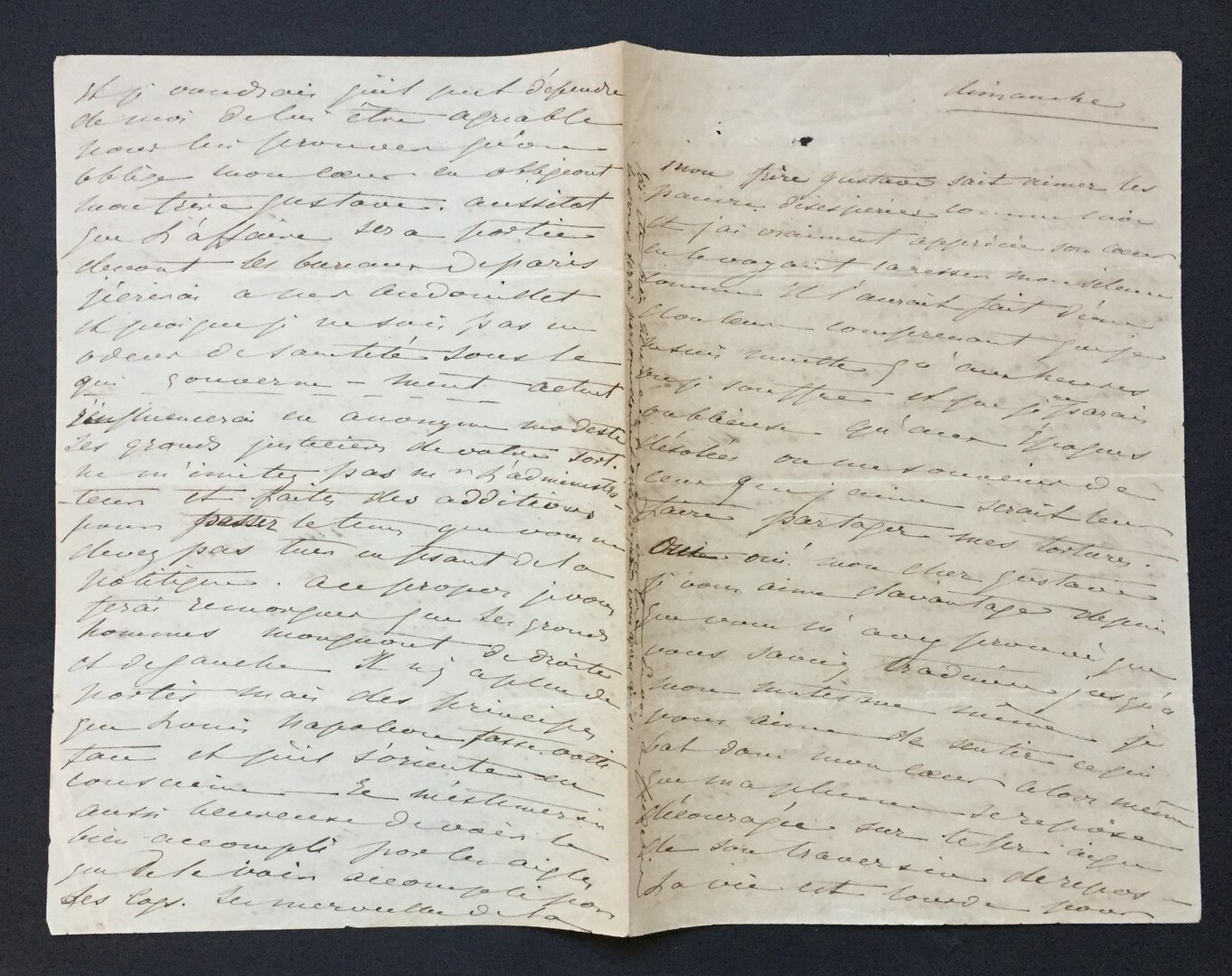 Marie CAPPELLE, Madame LAFARGE – Remarquable lettre autographe signée ...