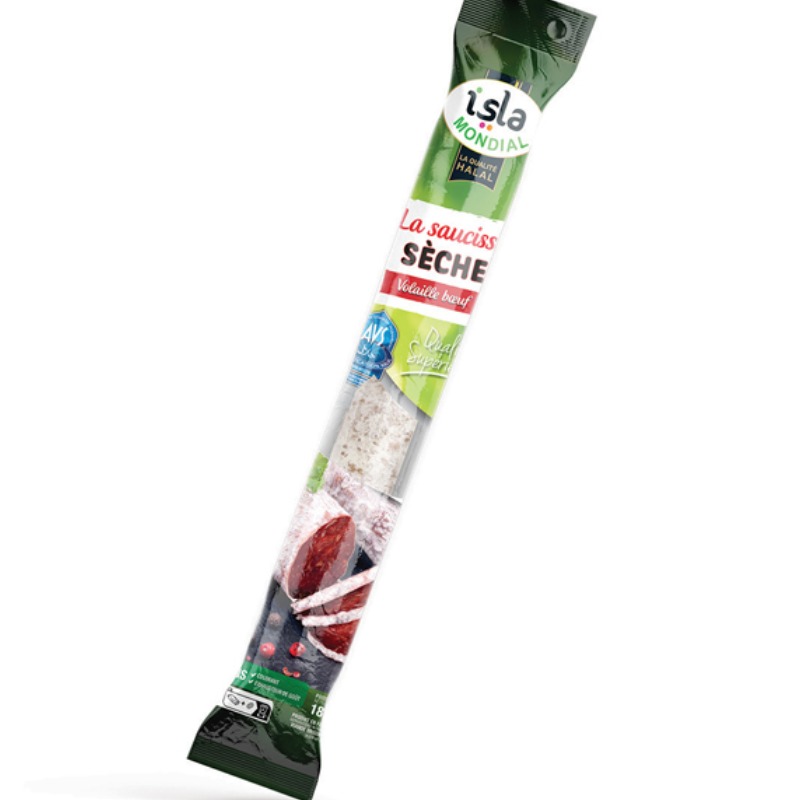 La saucisse sèche Boeuf et Volaille - Isla Mondial - Charcuterie - dome ...