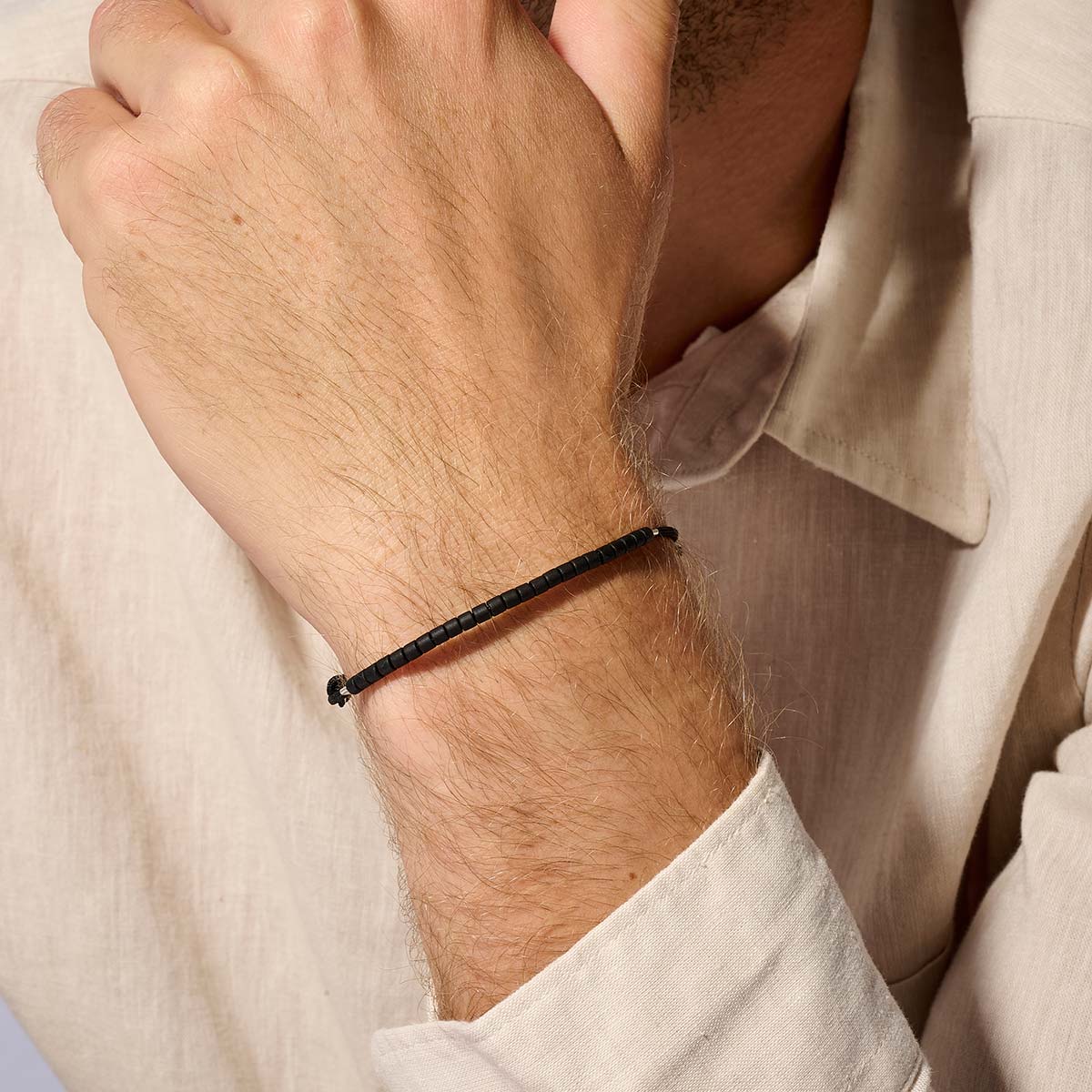 Men black bracelets store