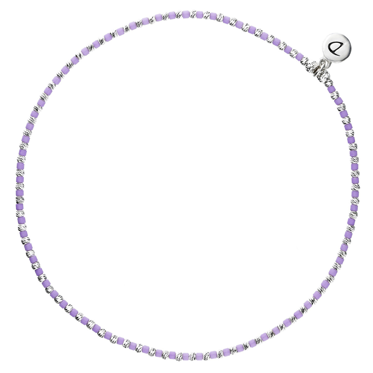 Chevillère Elastique Java Violet Mate - DORIANE BIJOUX