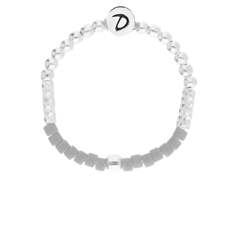 Bague Grise Et Silver - DORIANE BIJOUX