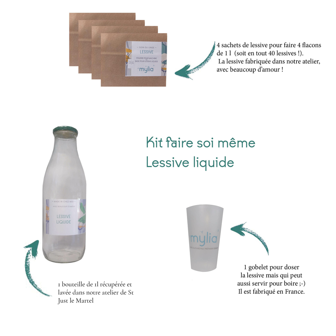 Faire soi même, Lessive liquide - Kit faire soi même - mylia