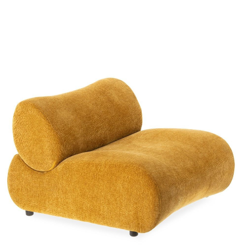 Fauteuil Hinton moutarde Athezza - Confort, style et qualité supérieure pour sublimer votre ...