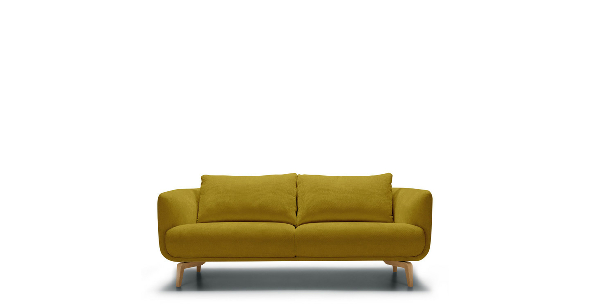 Canapé 2 places Moa SITS tissu chenillé Warm Yellow - Mobilier/SITS ...