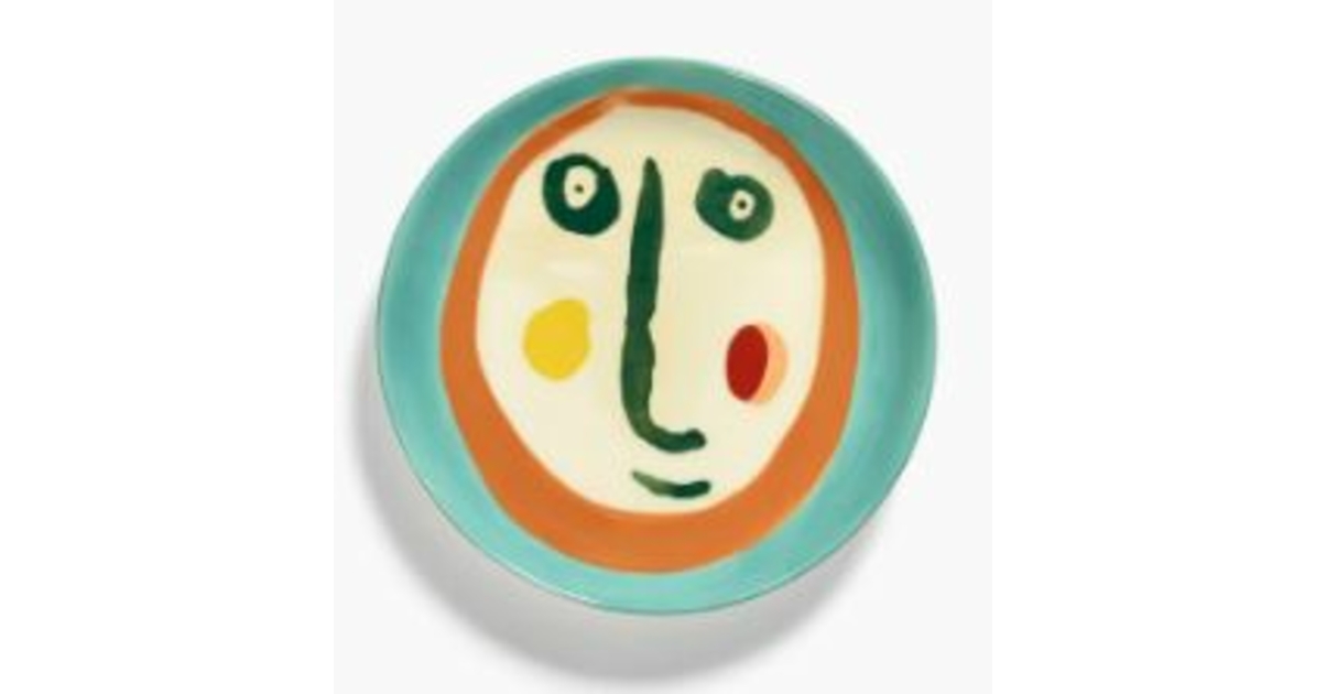 Boite de 4 assiettes de service Feast Face Orange XS - Décoration ...