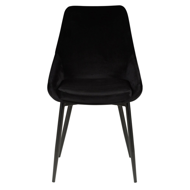 Chaise Bari velours noir - Mobilier/Chaises et tabourets - ESPRIT DE MAISON