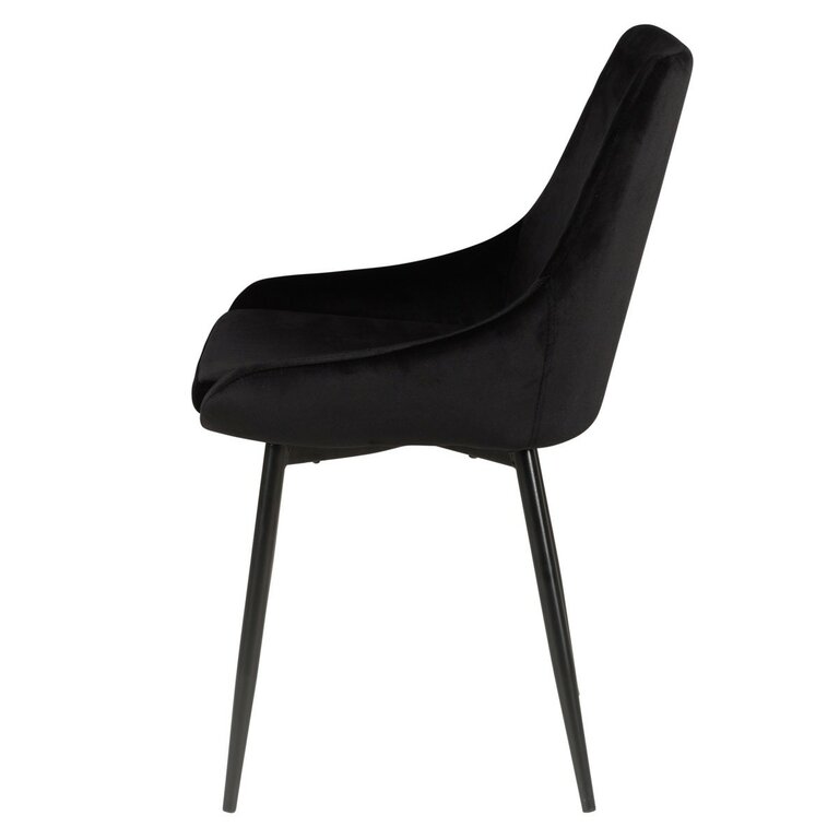 Chaise Bari velours noir - Mobilier/Chaises et tabourets - ESPRIT DE MAISON