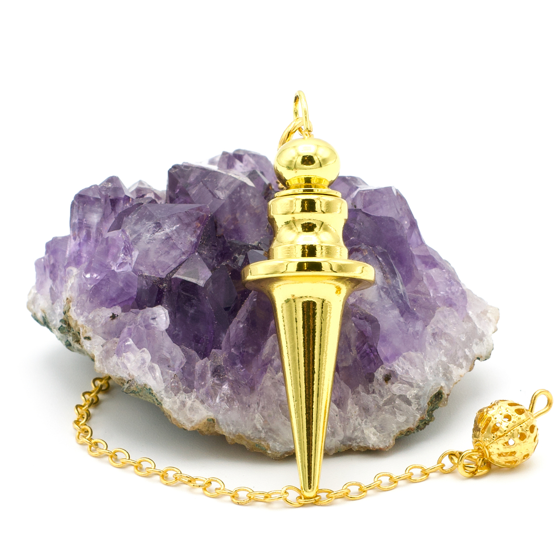 Pendule Témoin en métal, doré - Pendule divinatoire/Laiton - Miracles ...