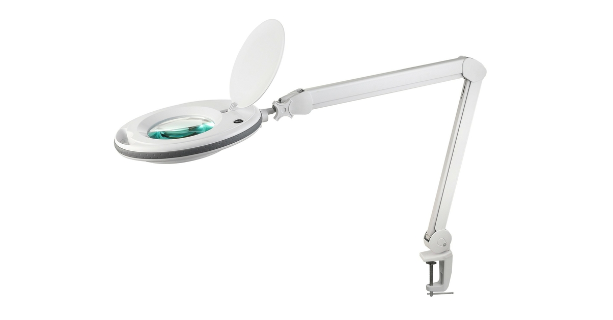 Lampe-loupe à LED, 5 dioptries avec étau de table, GALA - Appareils ...