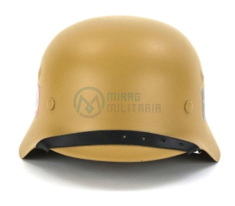 Casque Stahlhelm M40 SS TOTENKOPF DAK Afrika Korps DUNKELGELB Réplique - Waffen-SS/Casques ...