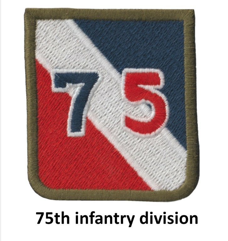 Patch Insigne 75th Infantry Division US ARMY - US ARMY/Patchs, insignes ...
