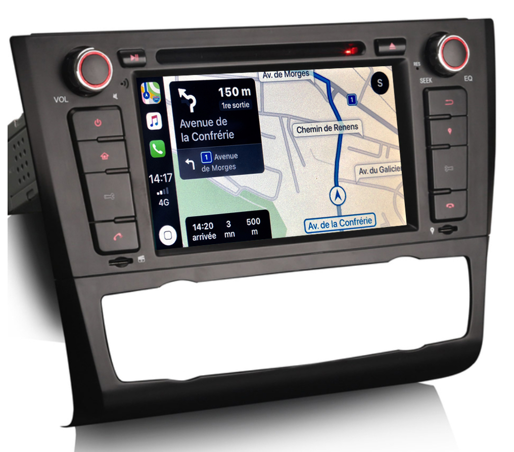 Autoradio Tactile Gps Dvd Et Bluetooth Bmw Série 1 Hightech Privee
