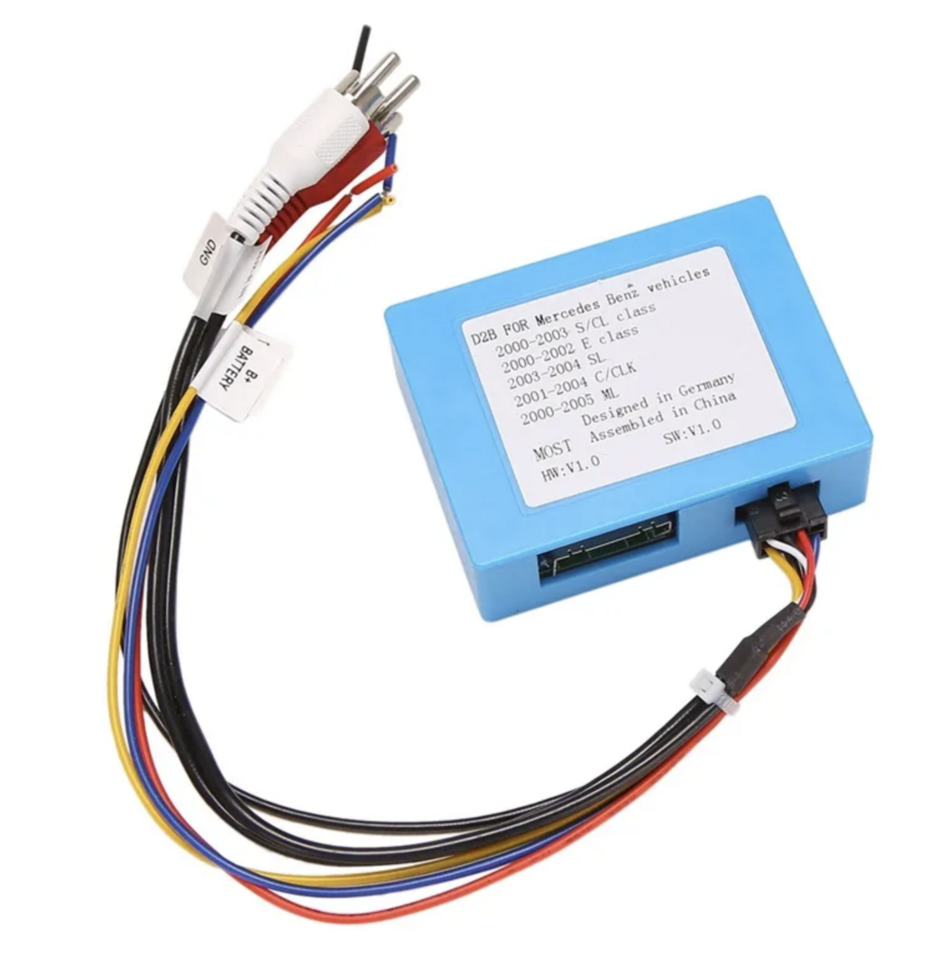 Interface Fibre optique D2B pour autoradio Mercedes Classe C, CLK